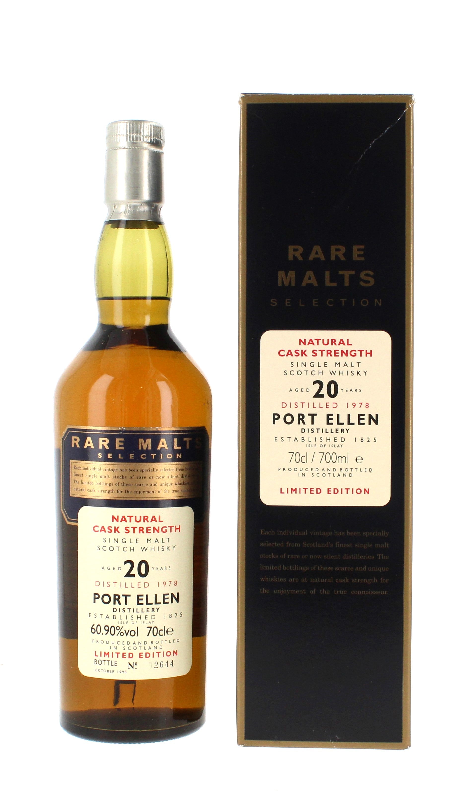 Port Ellen 20 Year Old 1978 Rare Malts Single Malt Scotch Whisky - 70c ...