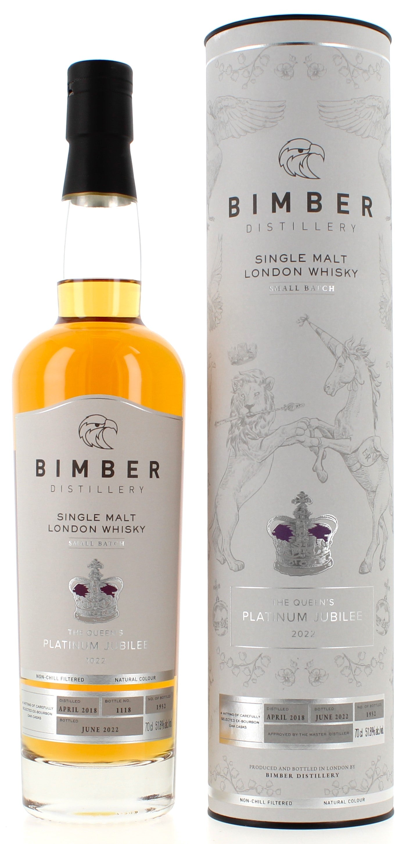 Bimber The Queen's Platinum Jubilee 2022 - 70cl 51.8% – The Really Good ...