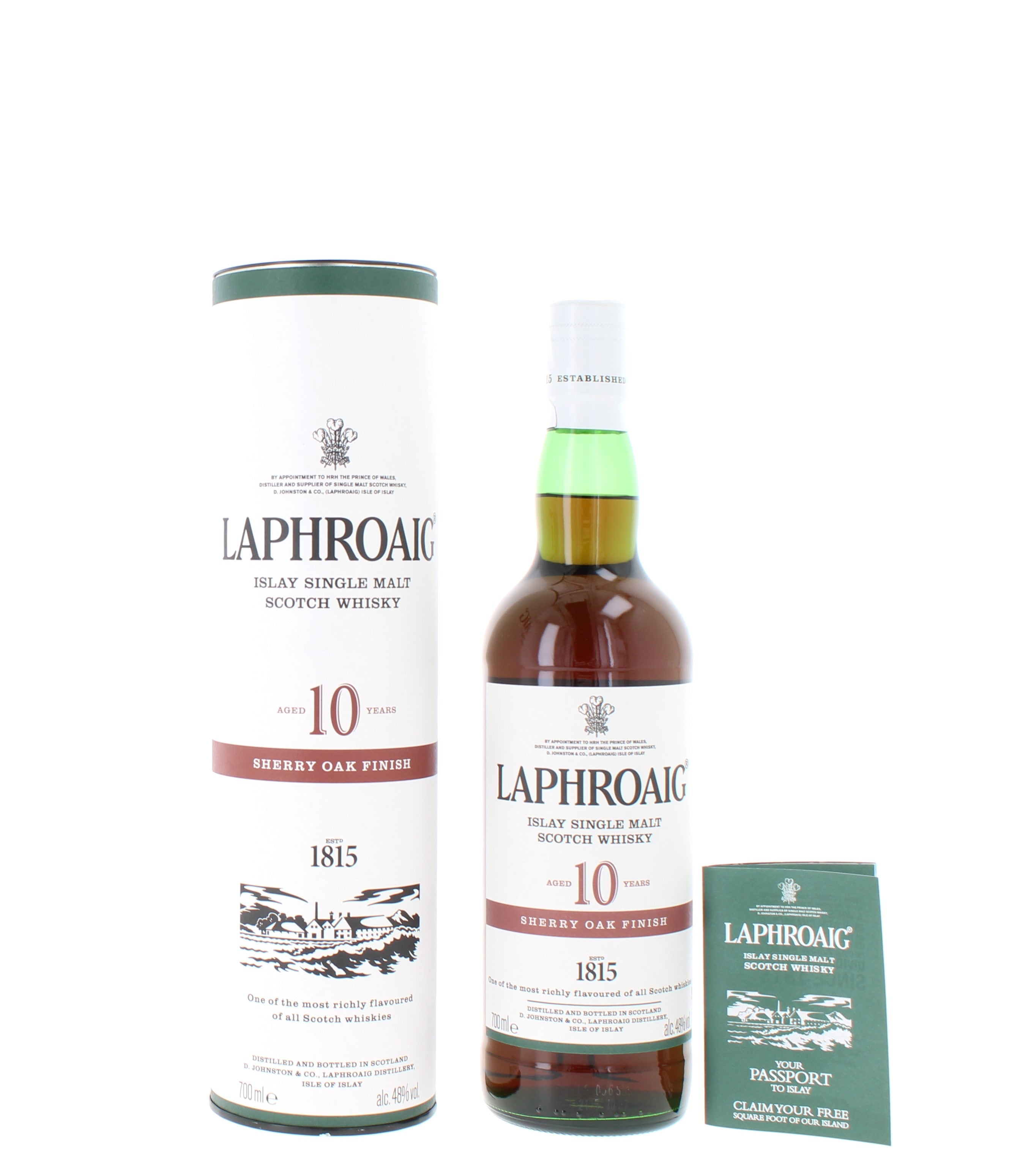 Laphroaig 10 Year Old Sherry Oak Finish Single Malt Scoth Whisky - 70c ...