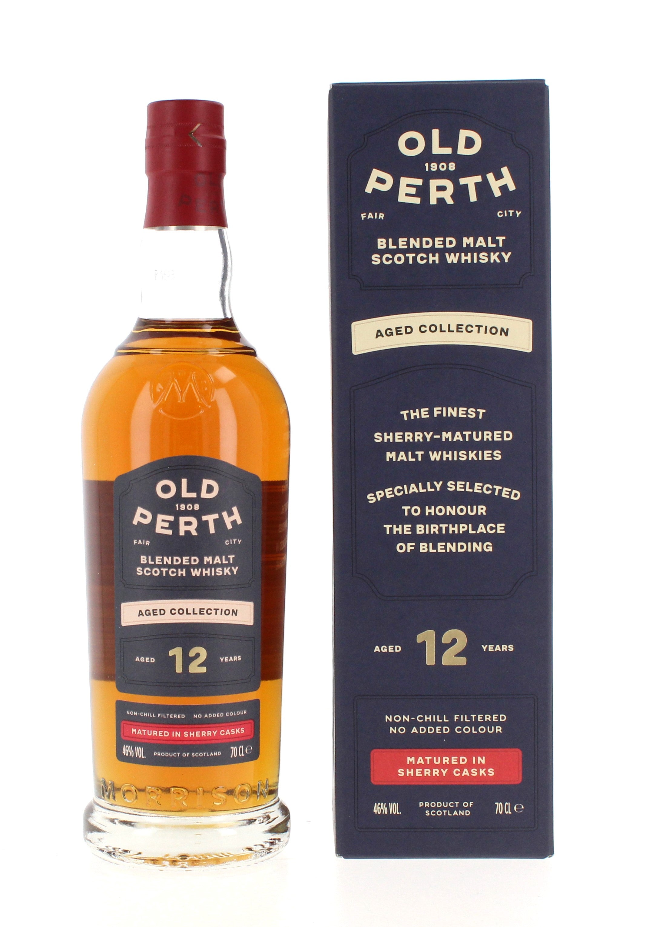 Old Perth 12 Year Old Blended Malts - 70cl 46% – The Really Good Whisky ...