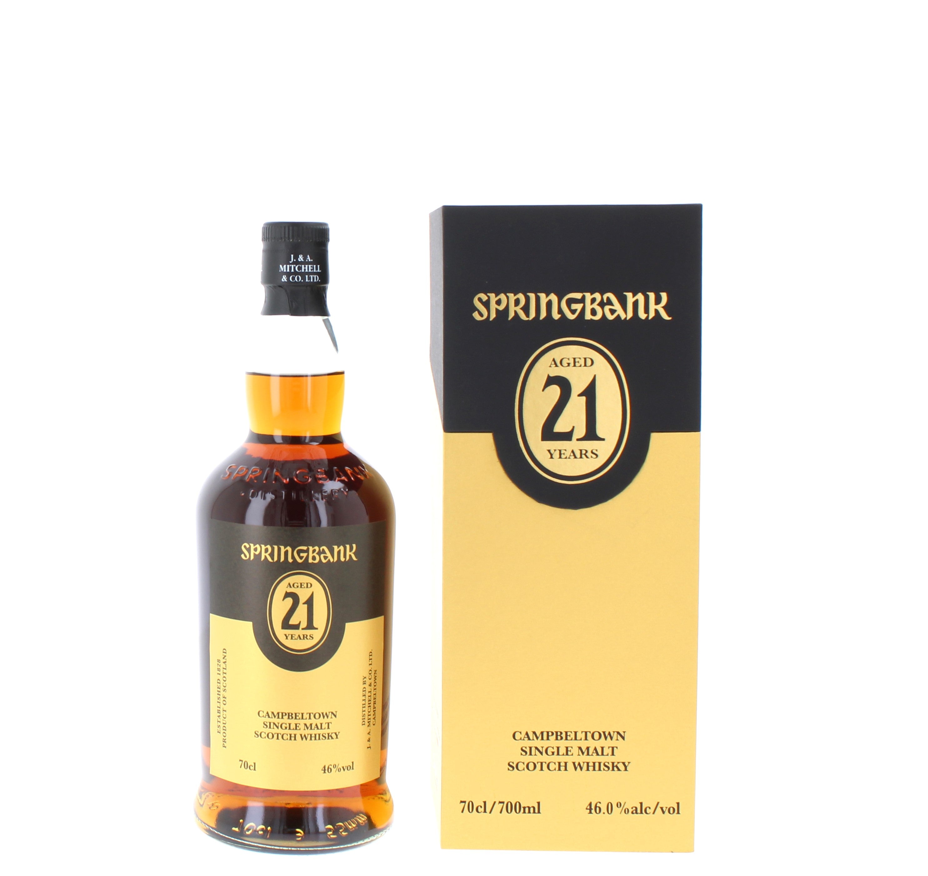 Springbank 21 Year Old Single Malt Scotch Whisky Limited Release - 70c ...