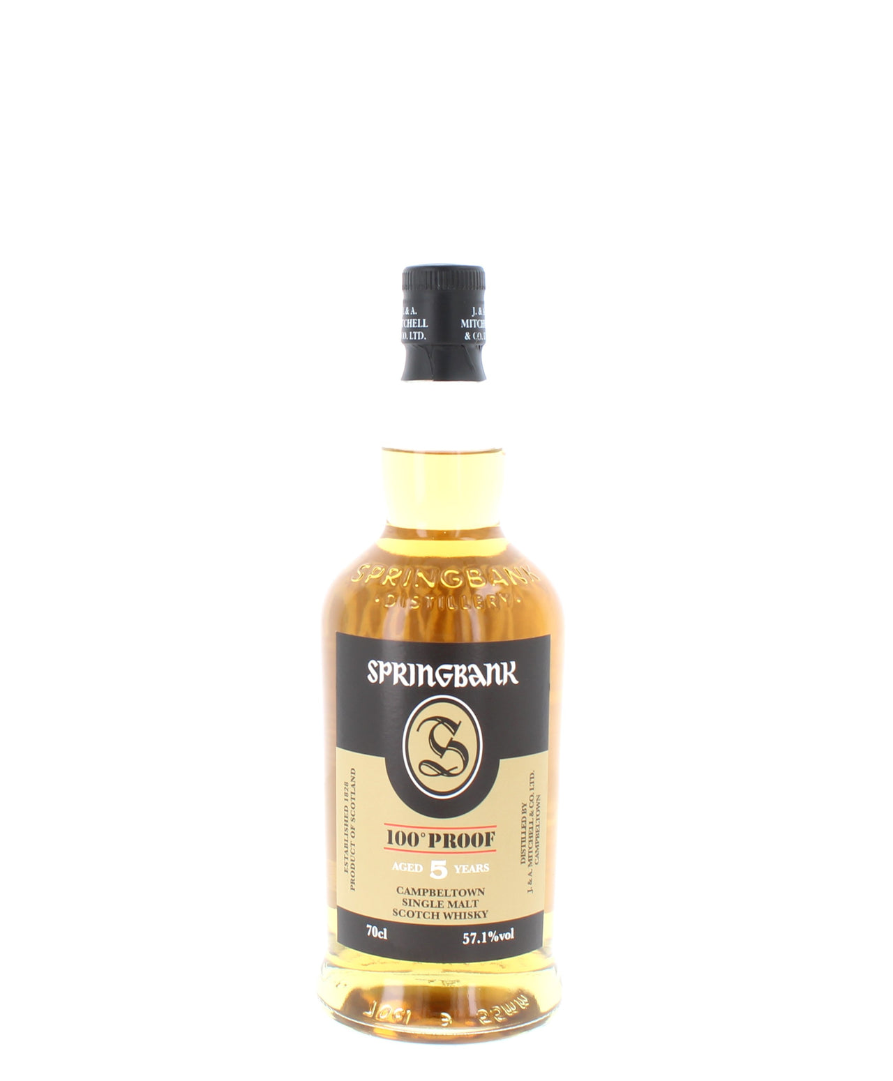 Springbank 5 Year Old 100 Proof Single Malt - 70cl 57.1% – The Really ...